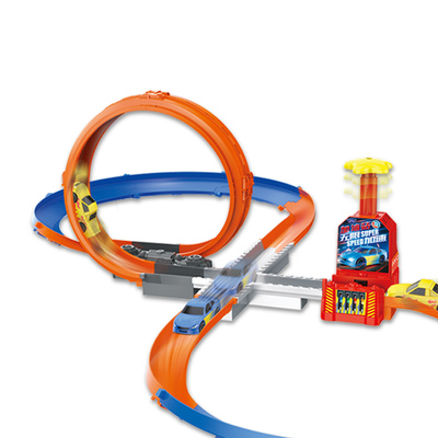 创意益智按压加速轨道车特技