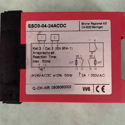 议价BIRCHER REGLOMAT ESD3-04-24ACDC安全继电器全新现货