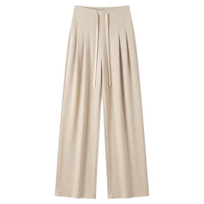 婧麒孕妇糯米裤春不勒肚子阔腿裤