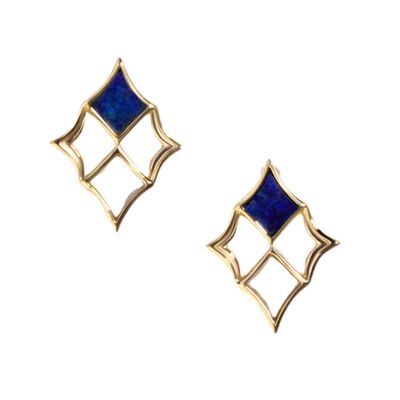 小众设计滴油多格几何耳环