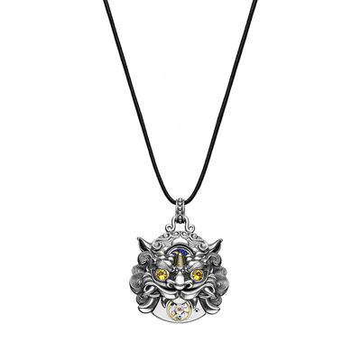 Seagull海鸥中华祥瑞神兽貔貅吊坠男女同款铜嵌机芯项链