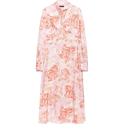 播 bo 商场同款度假风碎花连衣裙女收腰长裙BDR1LD2423