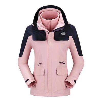 伯希和冲锋衣女三合一可拆卸外套