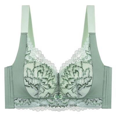 本命年红色内衣女聚拢小胸薄款