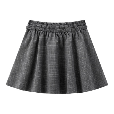 【商场同款】乐町绣标灰色短裙夏季新款显瘦A字半身裙C1GEF2725