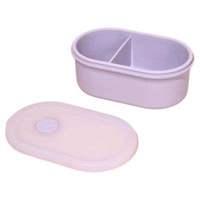 OTB食品级椭圆硅胶饭盒上班带饭