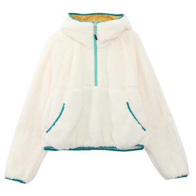 轻户外绒撞色包边马甲卫衣