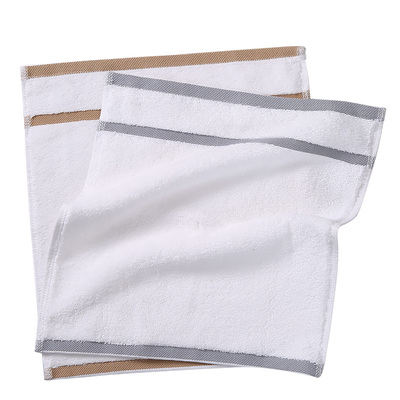 白色酒店家用加厚全棉手帕方巾