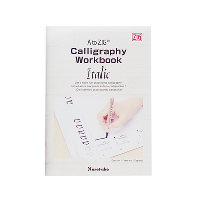 ZIG吴竹英文书法教程教材进口练字帖习字册5种意大利体哥特等