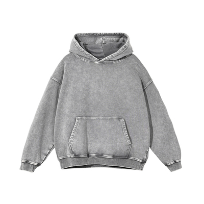 美式复古水洗做旧卫衣男款