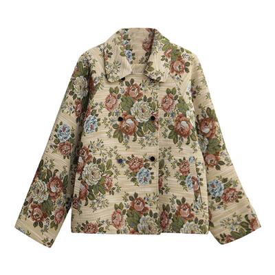 apa studio暖冬秋冬新款山茶提花夹棉外套半裙两件套穿搭一整套装