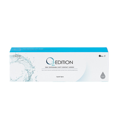 【淘宝秒杀】OLENS隐形眼镜蓝片日抛5片润氧近视镜片试戴片