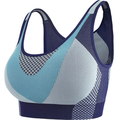 JSC无缝大码运动内衣女夏跑步防震大胸胸垫健身背心式瑜伽文胸