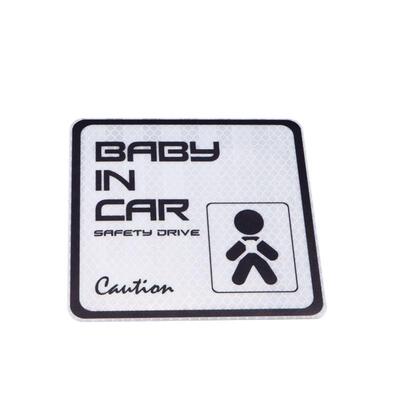 Baby汽车警示贴纸反光贴