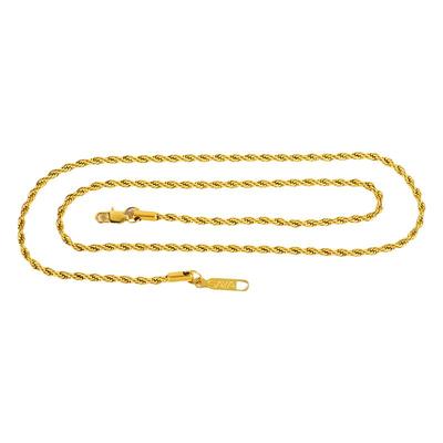 飒雅18k金电镀麻花链锁骨链