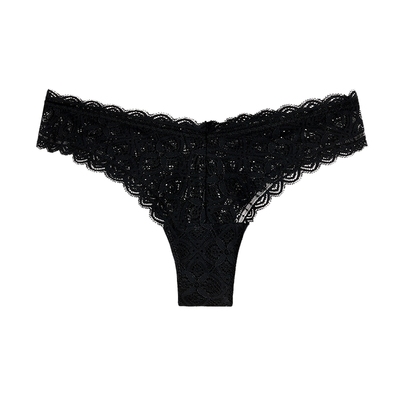 意式经典女士花卉性感花边内裤