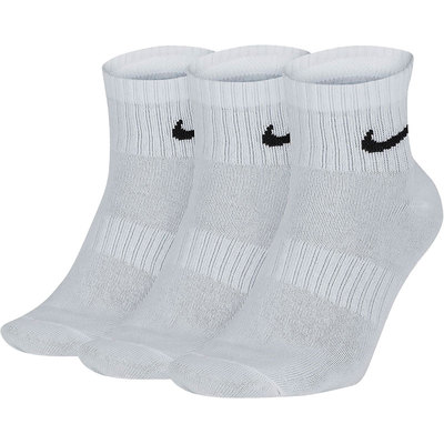 Nike/耐克正品春季新款男女通用运动休闲袜三双装SX7677-100