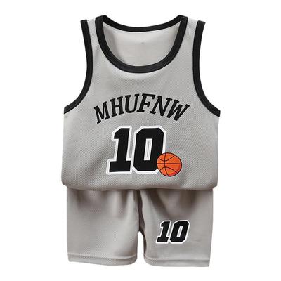 儿童运动短袖两件套夏童装篮球服