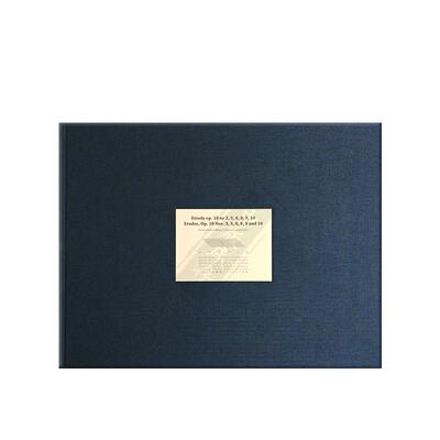 肖邦练习曲手稿影印件布面精装