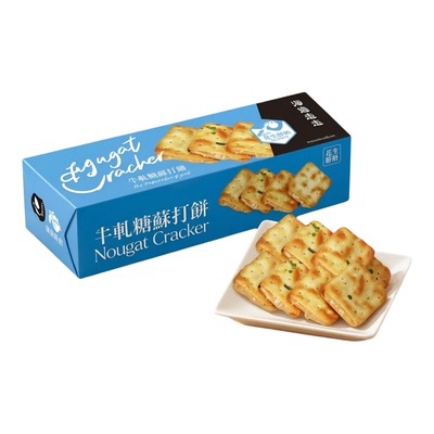 海边走走 花生鲜奶牛轧饼12入168克夹心苏打饼香浓花生酱咸香酥脆