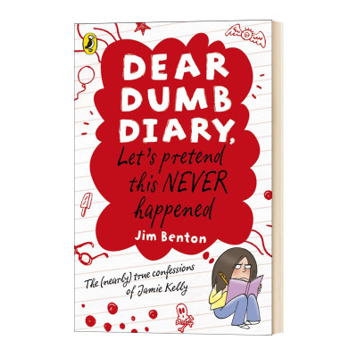 【正版现货】Dear Dumb Diary Let's Pretend This Never Happened 呆呆日记1 太多的秘密不能说 英文版进口外文书籍儿童外文书