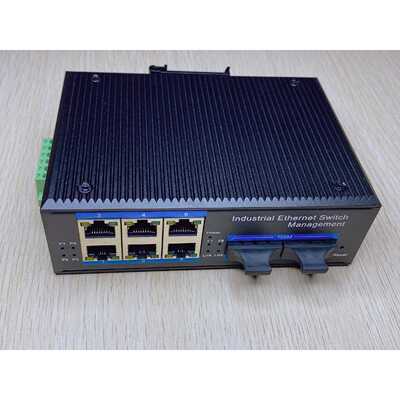 工业交换机ZX26FSSC20工业级百兆2光6电环网光