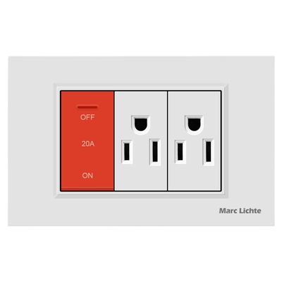 118组合开关插座面板欧标德意式