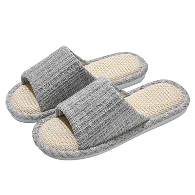 亚麻拖鞋男款四季凉拖吸汗不臭脚