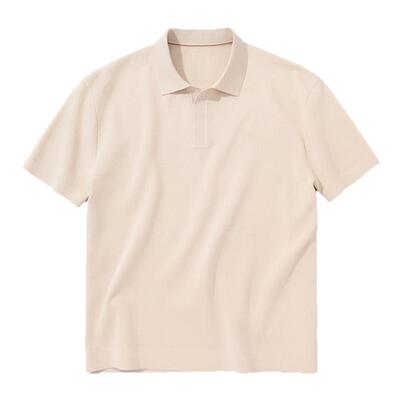 布先生海鸥领针织t恤廓形凉感