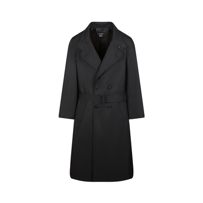 速写休闲长款秋季立领风衣