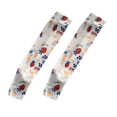 夏季薄款清新可爱防晒冰丝袖套女