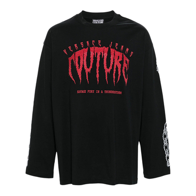 范思哲男士烫钻长袖T恤