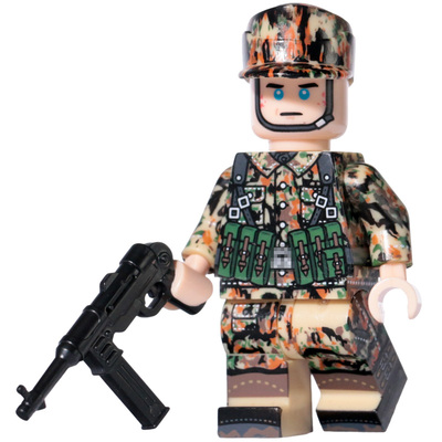 德国士兵末日迷彩积木人仔战士