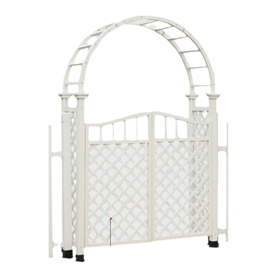 户外防腐木花园拱门花架