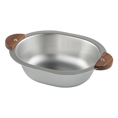 onlycook双耳304不锈钢碗食品级