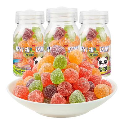 维C果汁软糖q糖彩虹橡皮糖