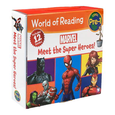 英文原版 迪士尼阅读世界合集 World of Reading 漫威英雄故事Marvel Meet the Super Heroes 蜘蛛侠Spidey