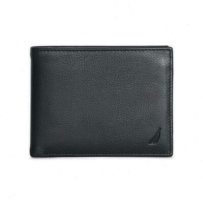 自营Nautica/诺帝卡 男士 Leather Bifold Passcase Wallet true