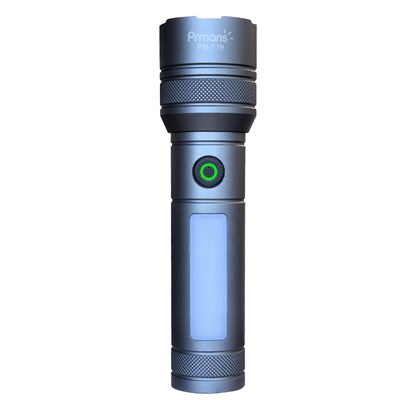 2025新款手电筒强光充电超亮户外家用小型便携带侧灯多功能照明灯