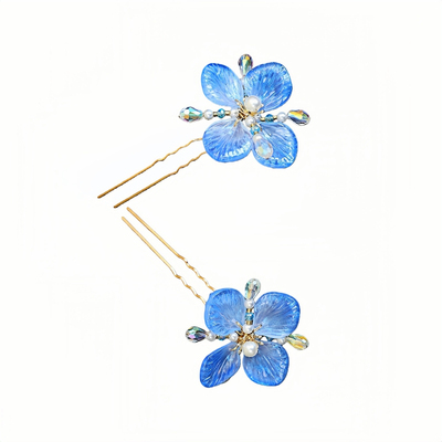 新娘汉服高颅顶仿珍珠花U型发簪