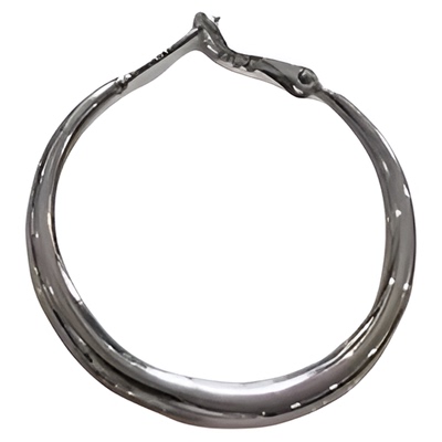 十里间银针素圈耳环耳钉