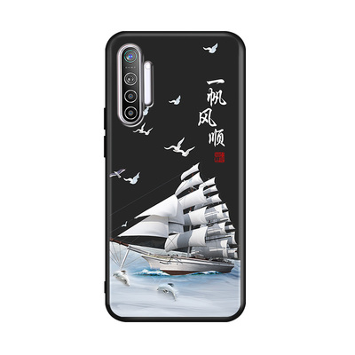 luckrider适用于oppok5手机壳pcnm00新款文艺风rmx1991全包防摔软壳网红真我x2保护套realmax2时尚男女realme