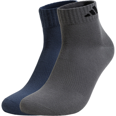 Adidas/阿迪达斯正品新款男女同款简约透气短袜两双装KA9257