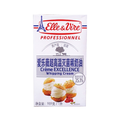 铁塔稀奶油1L爱乐薇动物性新疆