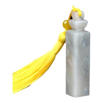 昌化冻石石博古钮小方章