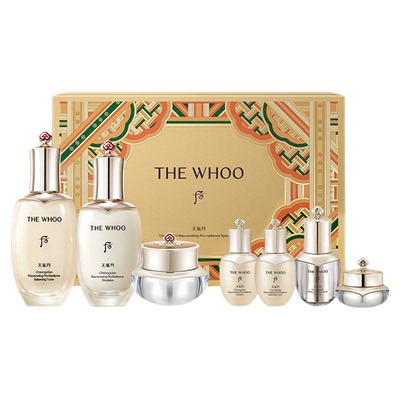 【保税发货】whoo后天气丹套装7件套水乳紧致套装礼盒*2 光泽焕发