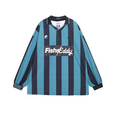 FISHS EDDY T恤女冬季新款时尚条纹印花宽松休闲上衣146851