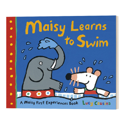 英文原版 Maisy Learns to Swim 小鼠波波学游泳 平装绘本 早教启蒙认知读物童书适合3-6岁 英文版 进口英语原版书籍儿童外文书