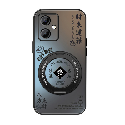 适用红米note12手机壳新款5G创意文字redminote12pro+保护套12tpro旋转支架12turbo男女士12rpro+磨砂防摔壳