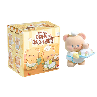 可爱小熊盲盒植绒款玩具创意公仔